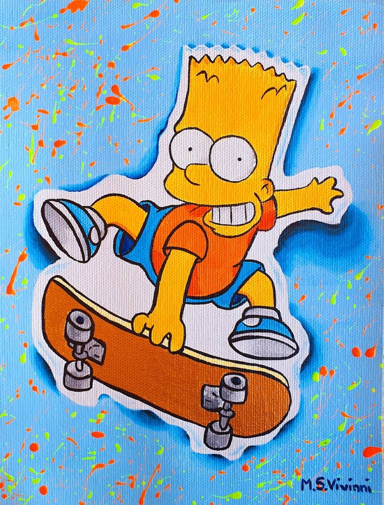 Bart Simpson - Maria Sabrina Viviani Painting by Maria Sabrina Viviani ...