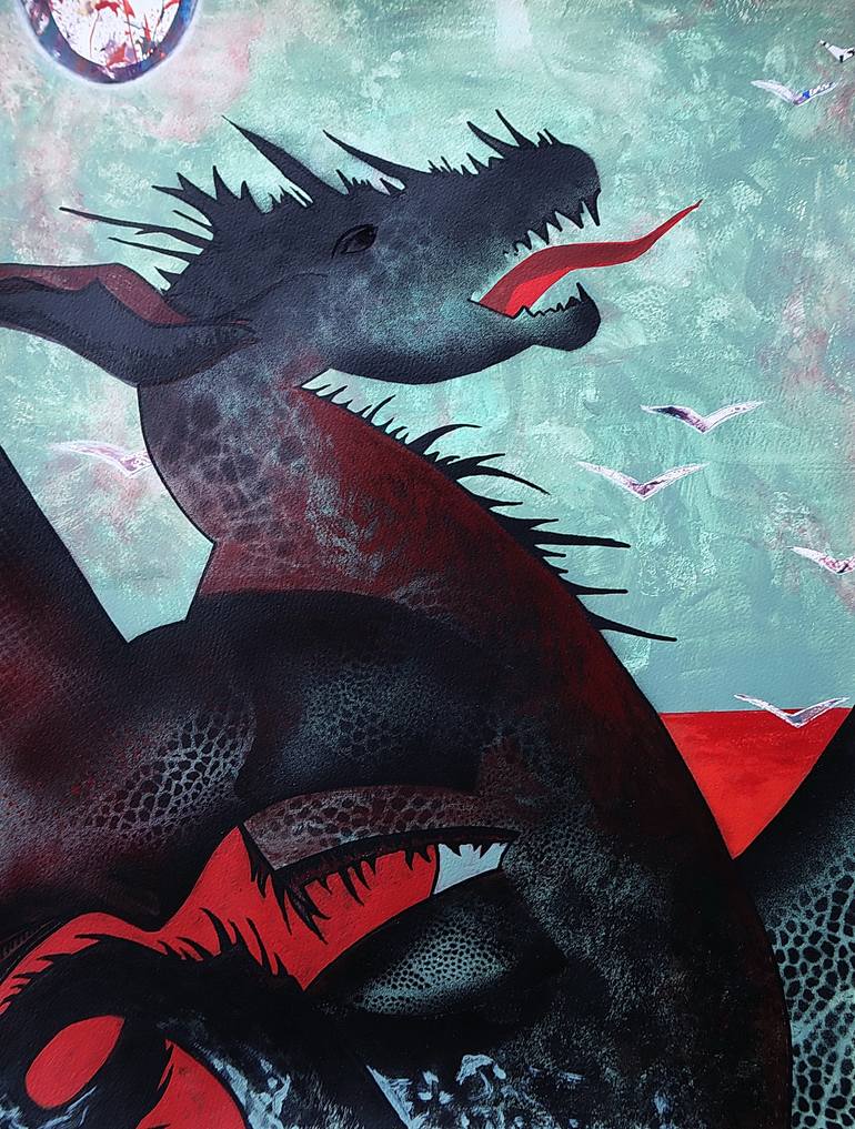 Dragon Painting by Lea Fuchs | Saatchi Art