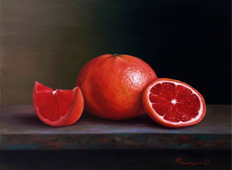 Grapefruits Painting by Gevorg Sinanyan | Saatchi Art