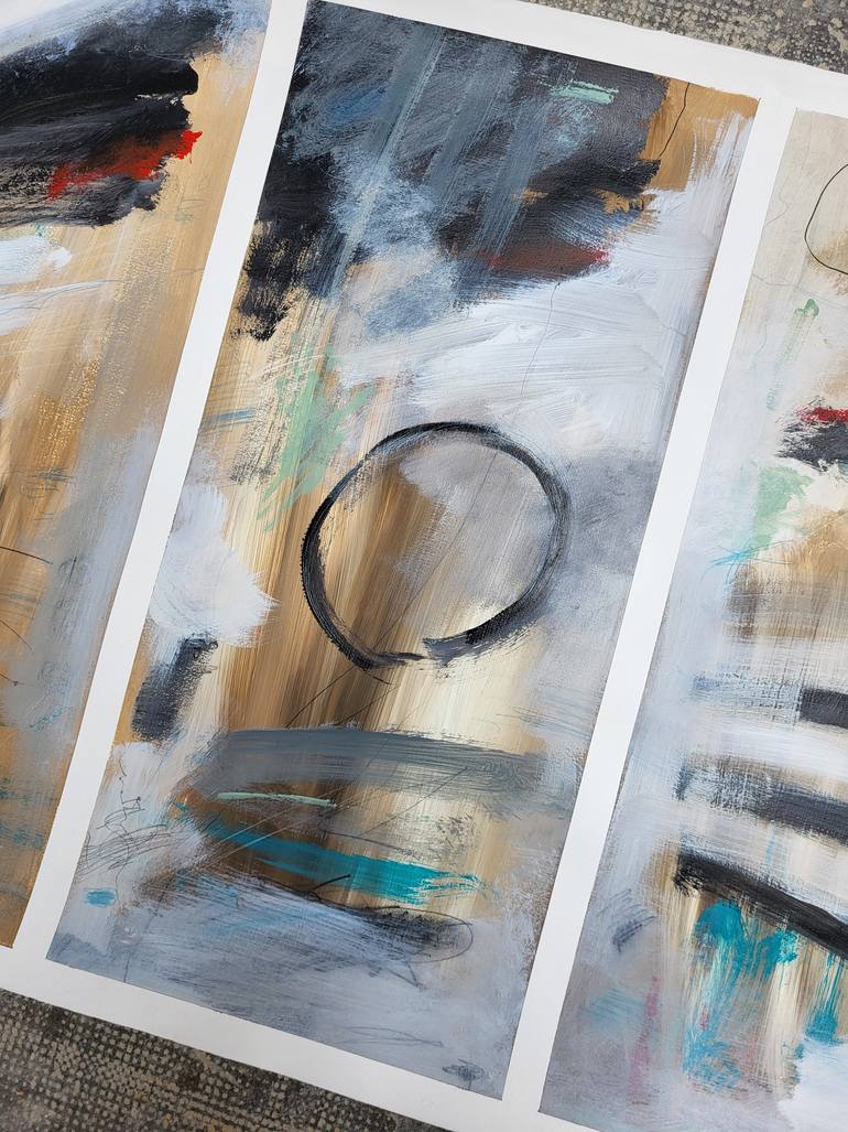 Lines, Points, Faults - 15 to 18 Painting by ian palmer | Saatchi Art