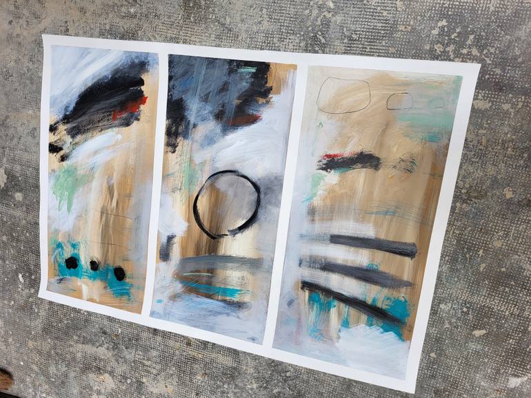 Lines, Points, Faults - 15 to 18 Painting by ian palmer | Saatchi Art