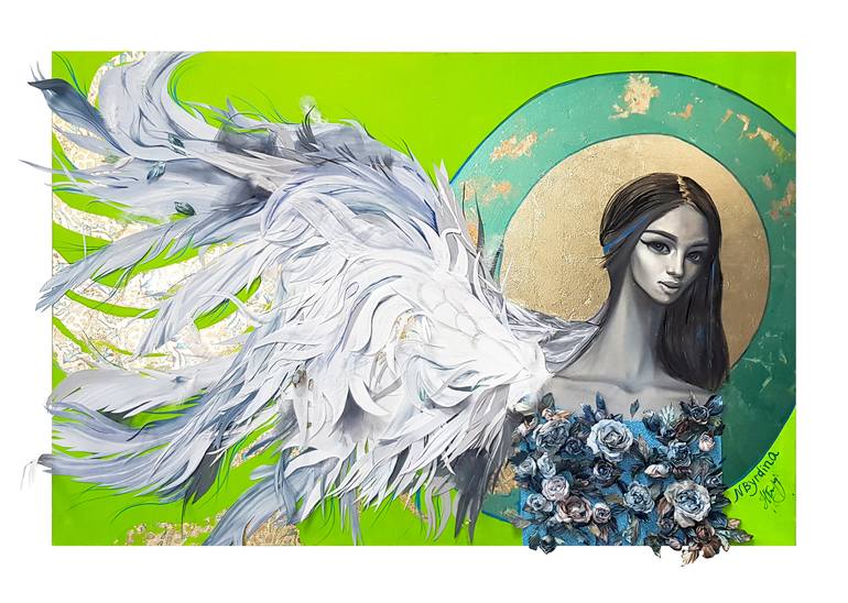 Angel of life Painting by Promotion Gallery | Saatchi Art