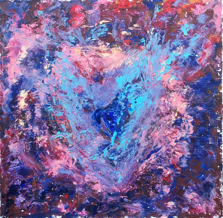 Blue Flame Painting by Promotion Gallery | Saatchi Art