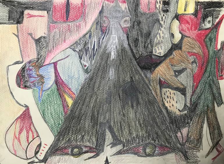 People and animals are no Drawing by Promotion Gallery | Saatchi Art