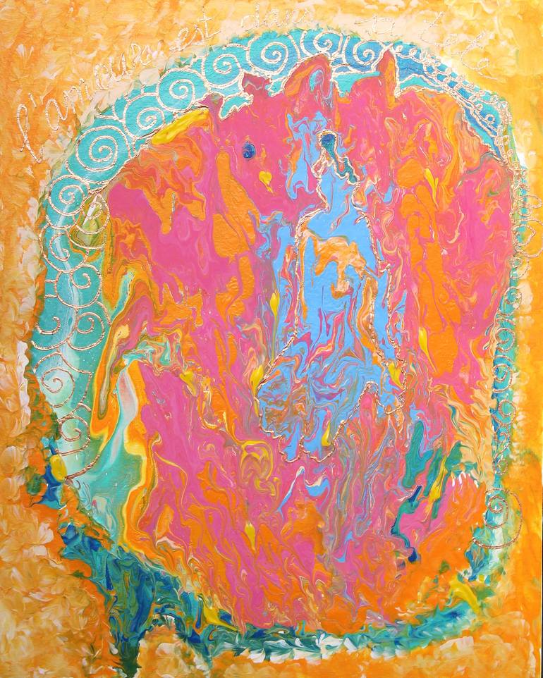 Head of the Enamored Genius Painting by Promotion Gallery | Saatchi Art