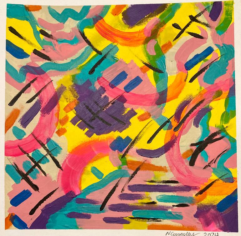 Neon Deon Painting by Noura Connolly | Saatchi Art