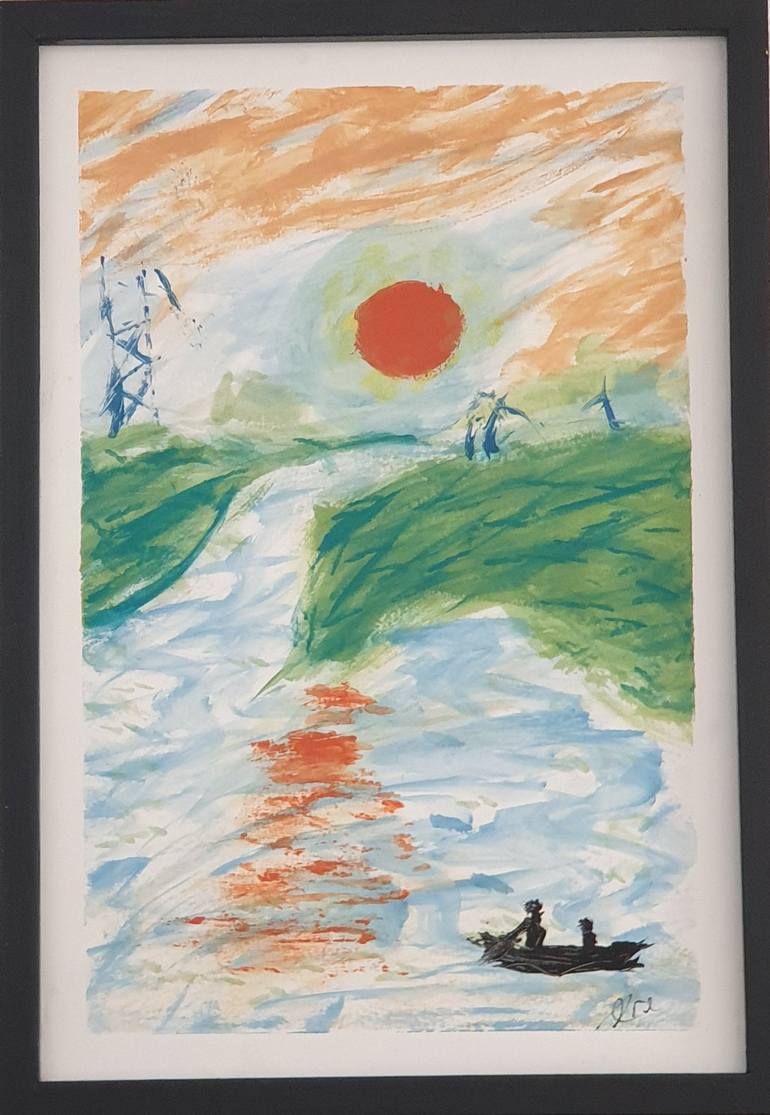 Sunny bay Painting by Antonio Crespo | Saatchi Art