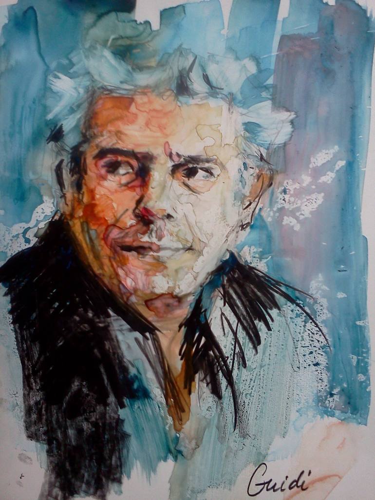 Anthony Bourdain Painting by Adriana Guidi | Saatchi Art