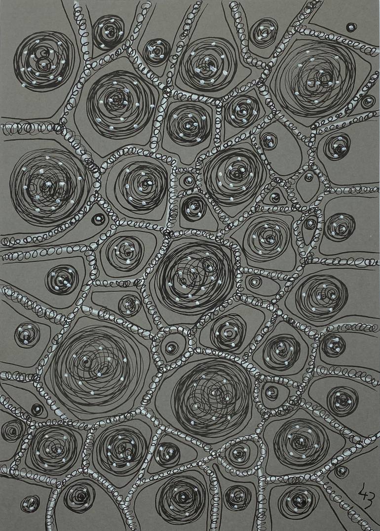 Snow Storm Drawing by Linda Kalasnikova | Saatchi Art