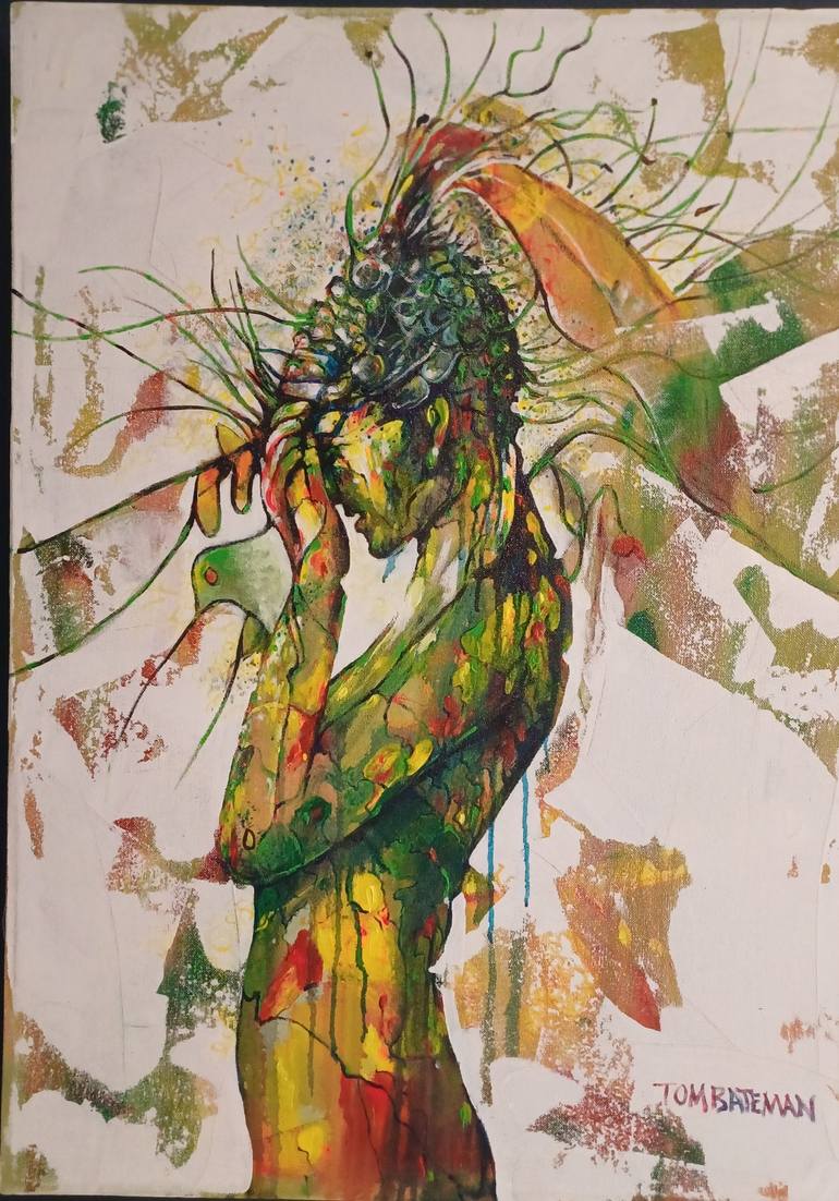 Sorrow Painting by Tom Bateman | Saatchi Art