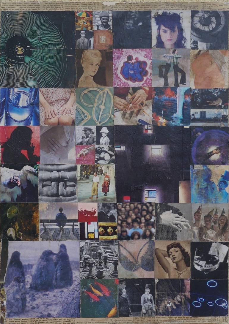 CHESS Collage by Gottfried Kriegsauer | Saatchi Art