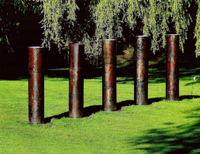 Smoke Stacks Industrial archaeology series Sculpture by Jim Felice ...