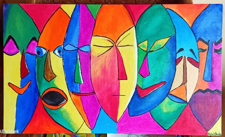 Emotions Abstract Painting by Abhishek Kumar | Saatchi Art