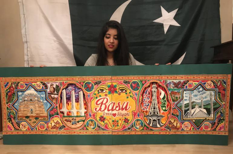 Basu Loves Biryani Painting by Basmah Ahmad | Saatchi Art