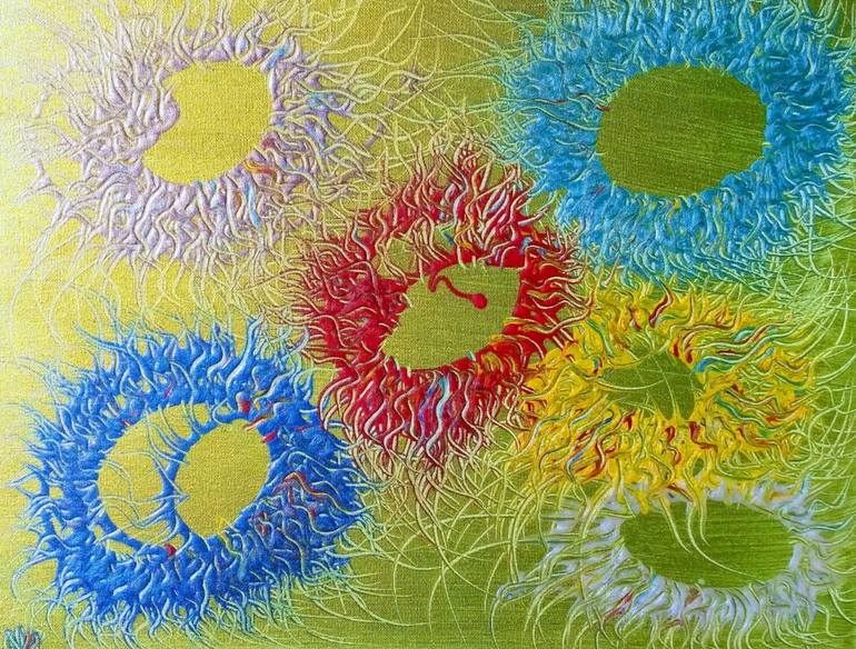 EXPRESSIONIST Painting by nery roman | Saatchi Art