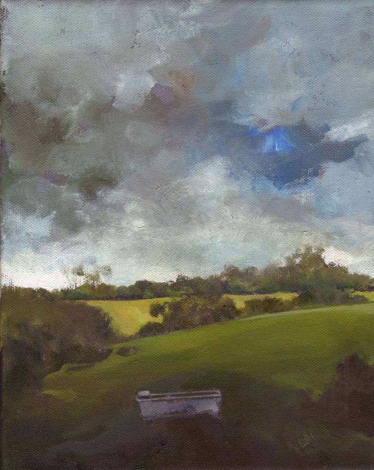 The Drinking Trough Painting by graham binks | Saatchi Art