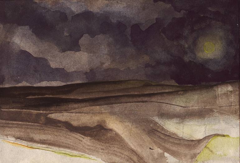 Evening South Downs Painting by graham binks | Saatchi Art