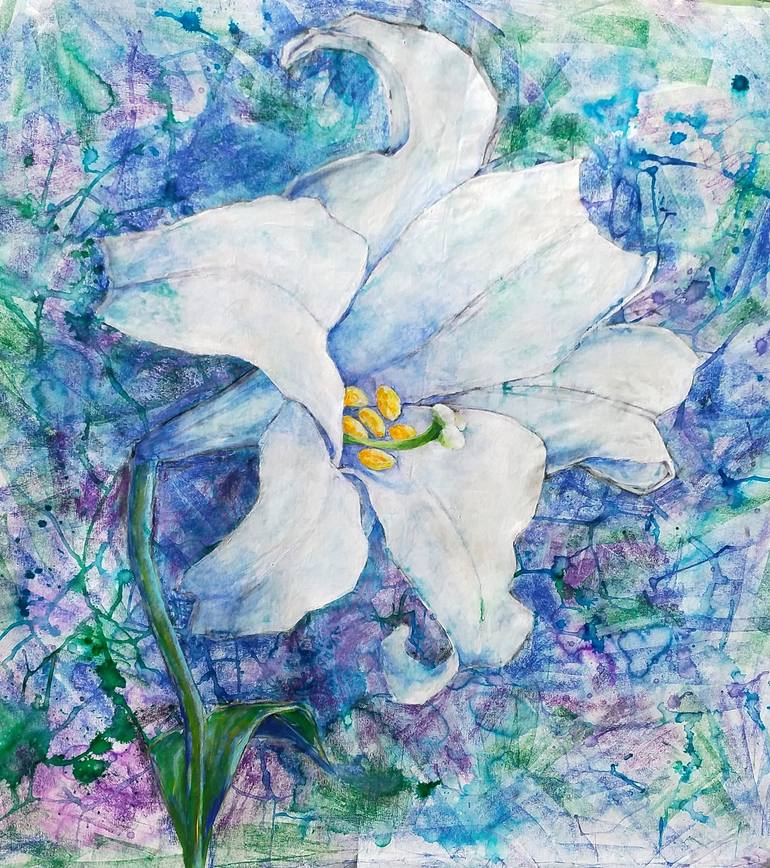 The exhibitionist Painting by Melanie Bourbon | Saatchi Art