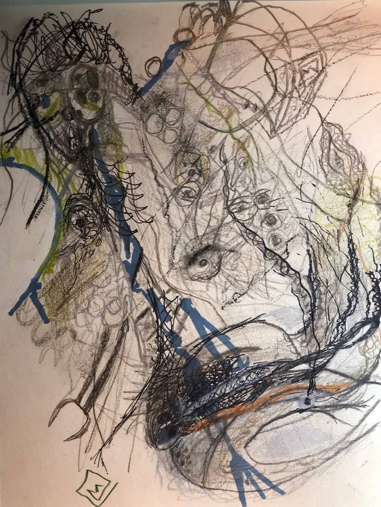 PATTERNS AMONGST US Drawing by Melissa Libutti | Saatchi Art