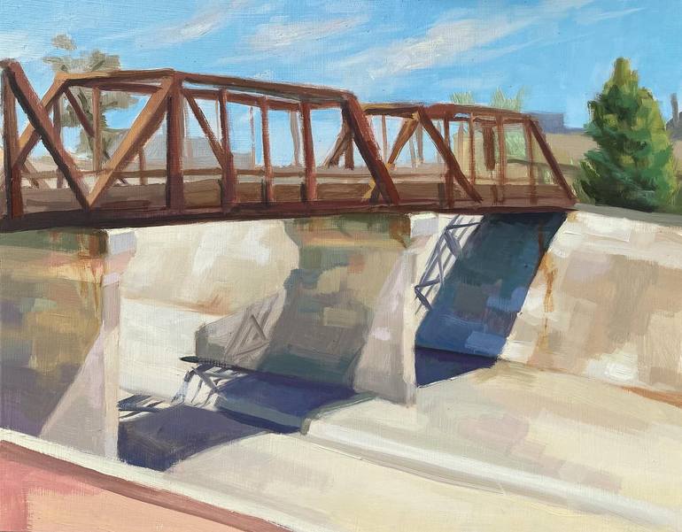 Edna Park Bridge Painting by Michaela Moffett | Saatchi Art