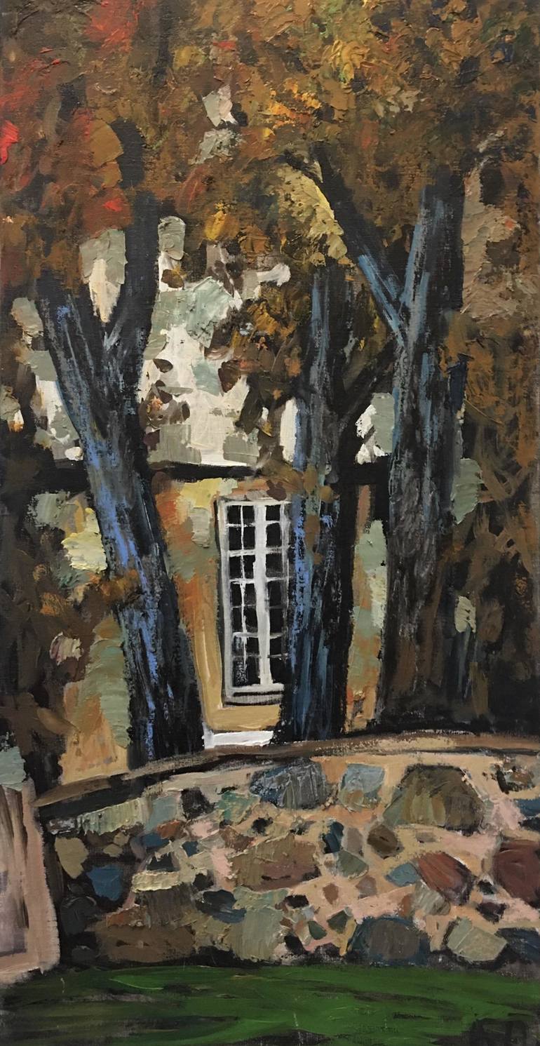 Les arbres Painting by Olga BOGDANOVA | Saatchi Art