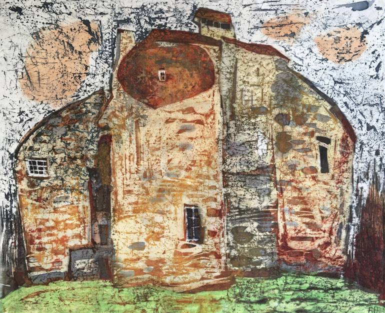 Chateau de la Chasse Painting by Olga BOGDANOVA | Saatchi Art