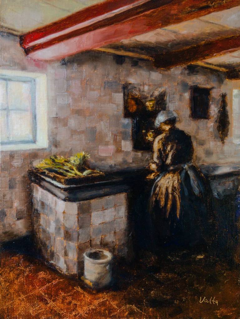 Downstairs XI Painting by Val Valta | Saatchi Art