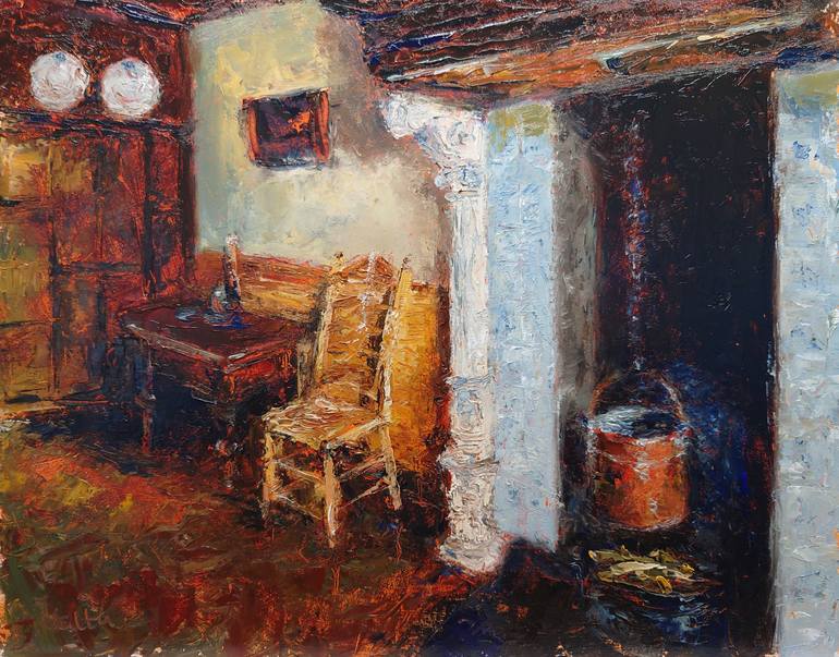 Downstairs XV (Heringastate) Painting by Val Valta | Saatchi Art
