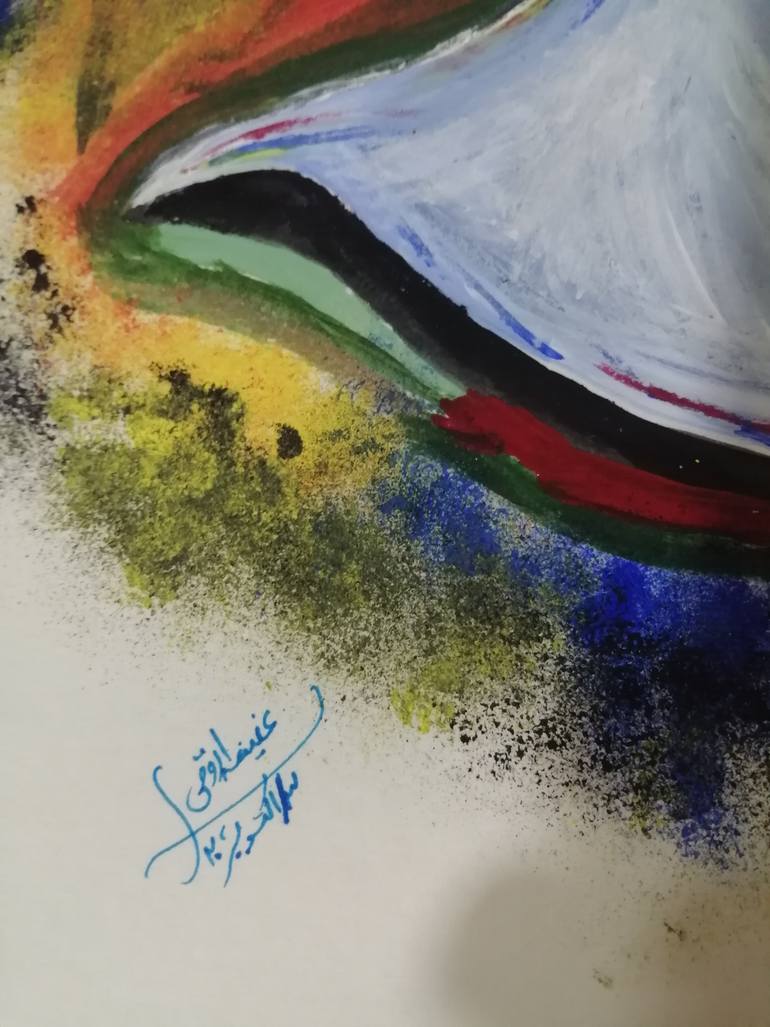 Whirling Sufi Painting by Afeefa Faruqi | Saatchi Art