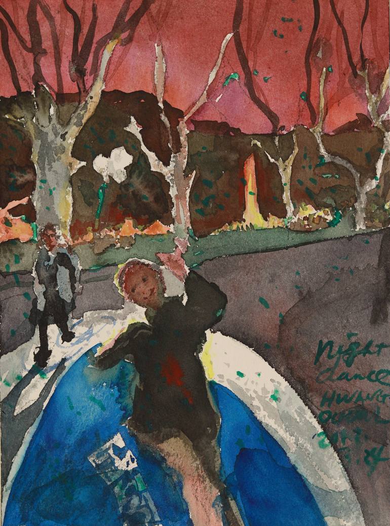 Night Dance Painting by ouchul hwang | Saatchi Art