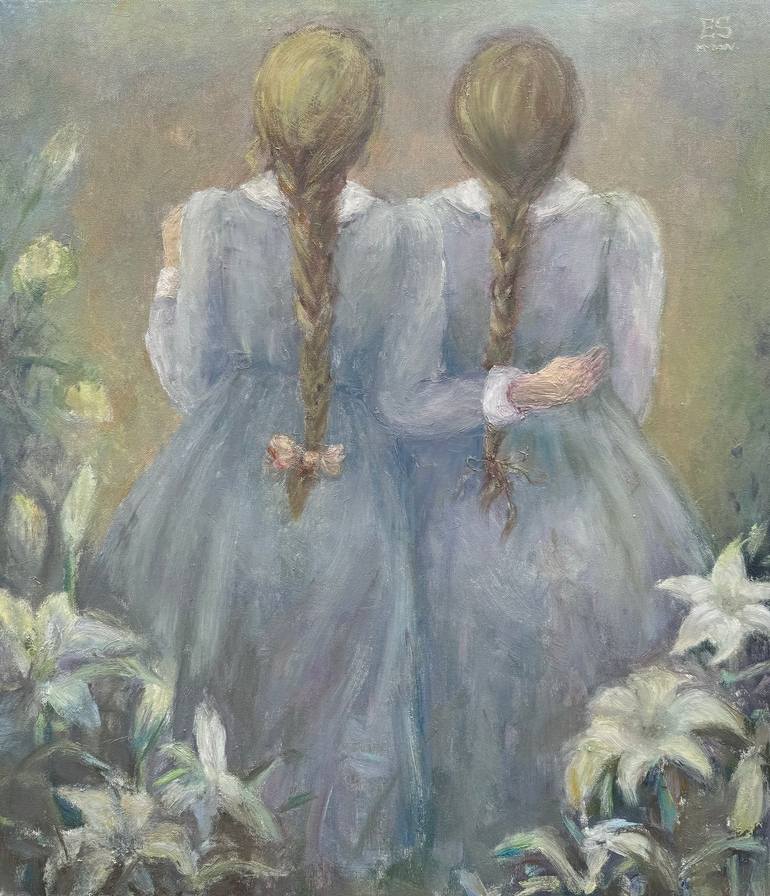 COEUR DE SOEUR Painting by Elena Stauffer | Saatchi Art