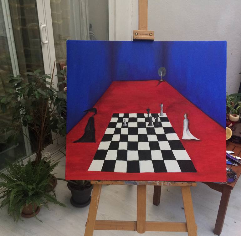 Checkmate Painting by Aybike Ipekci | Saatchi Art