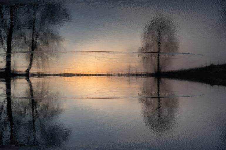 Reflection of sunlight and trees in the water 3 Photography by Adriana ...