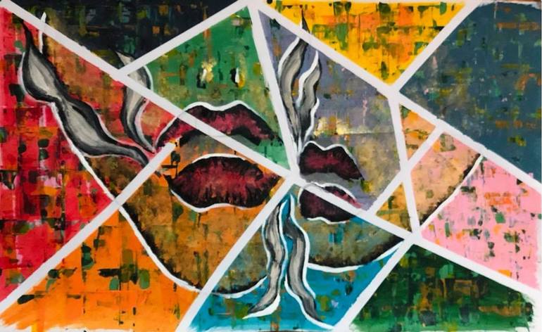 Labios Painting by Azuzza Monteiro | Saatchi Art