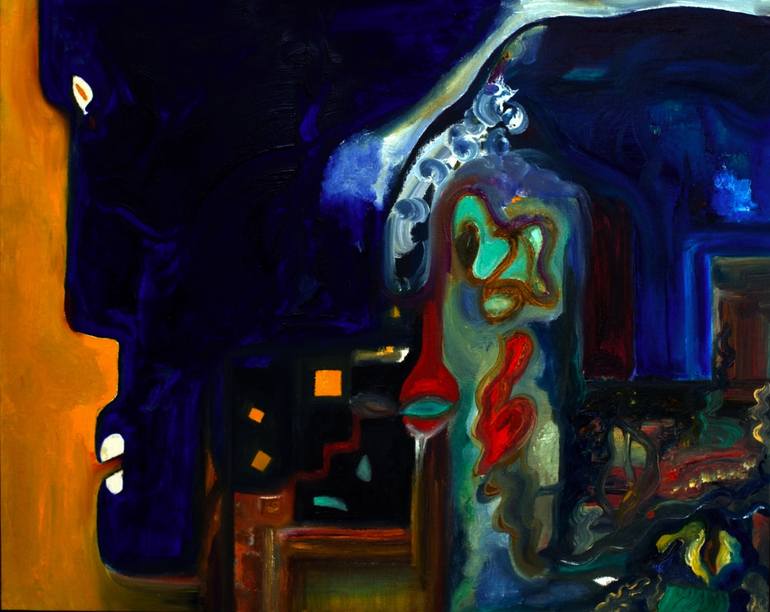 Mining the Elephant Mind Painting by Magenta Loera | Saatchi Art