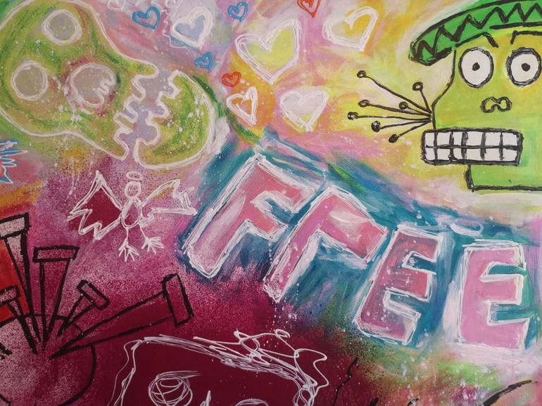 “The shackle breaker” Painting by Artè Abstract by Christiàna Niko ...