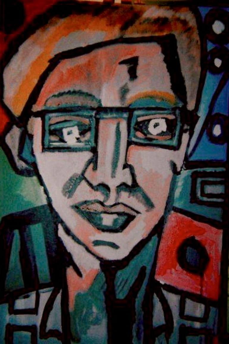 The Man Painting by Chris Becker | Saatchi Art