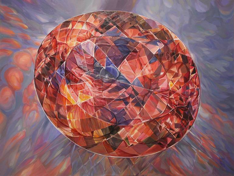 Imperial Topaz Painting by Natalia Rezanova | Saatchi Art