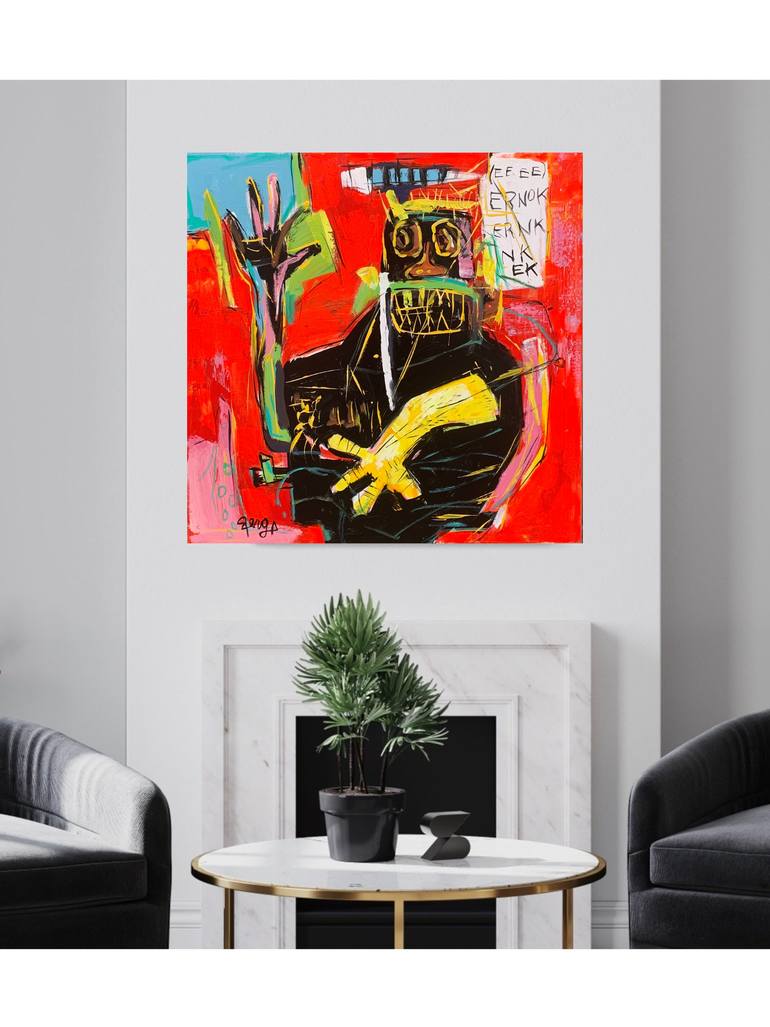 Epic Basquiat Painting by Mona Berga | Saatchi Art