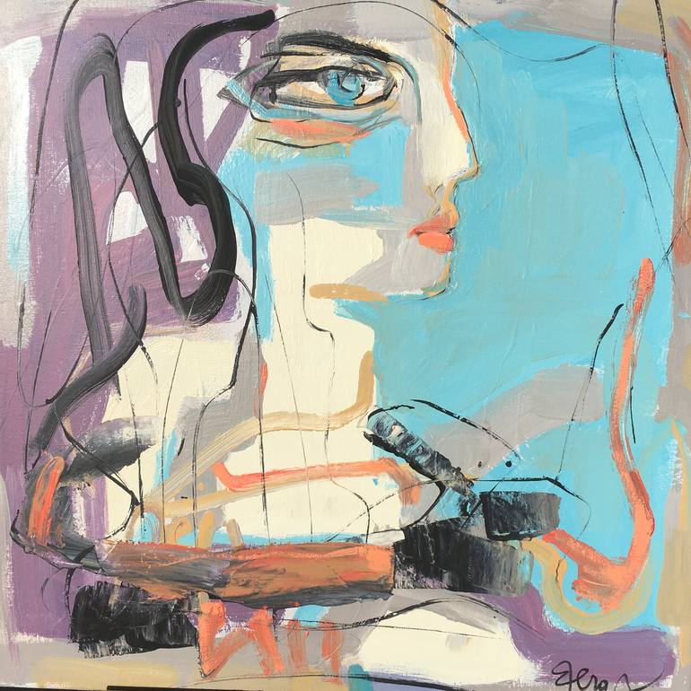 La Madone Painting by Mona Berga | Saatchi Art