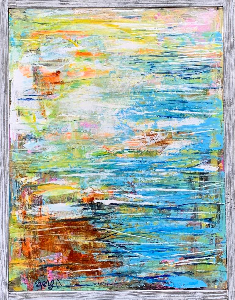 Deep Happiness Painting by Mona Berga | Saatchi Art