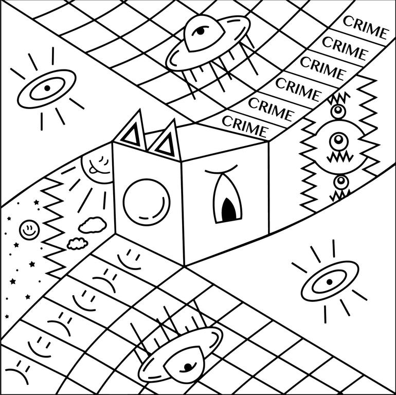 Matrix Painting by Crime Scene | Saatchi Art