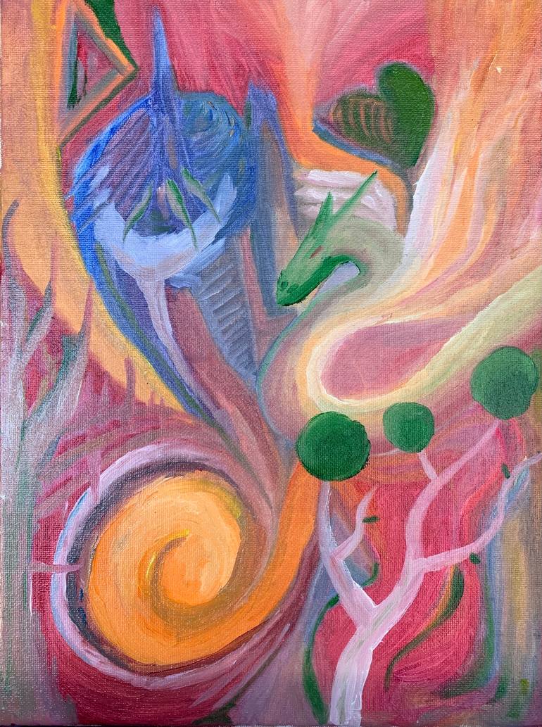 Fire Painting by Ethan Lord | Saatchi Art