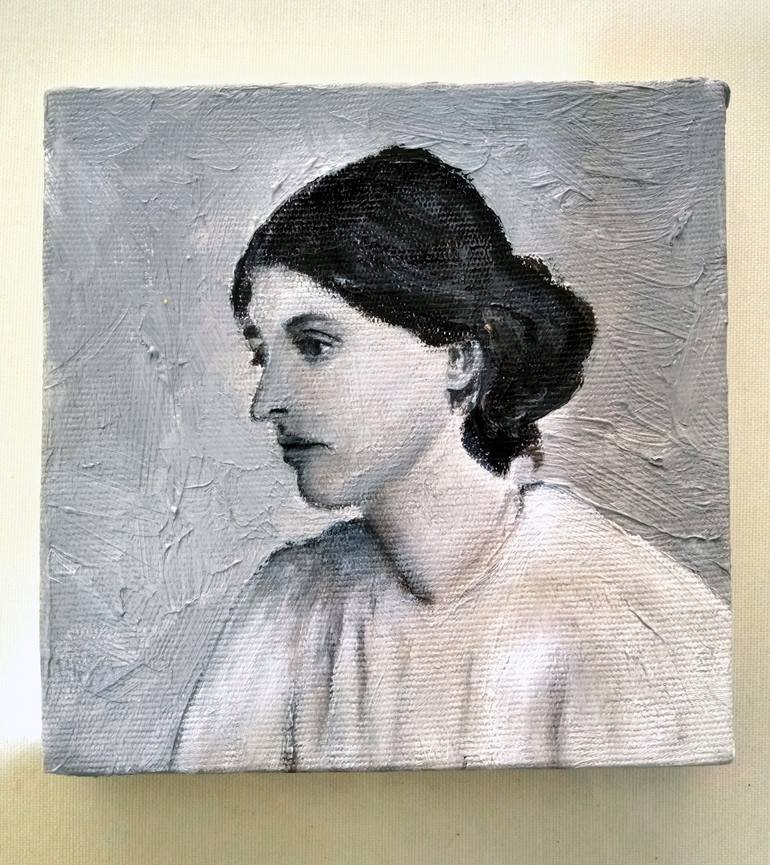 portrait of virginia woolf Painting by nurgul simsek | Saatchi Art