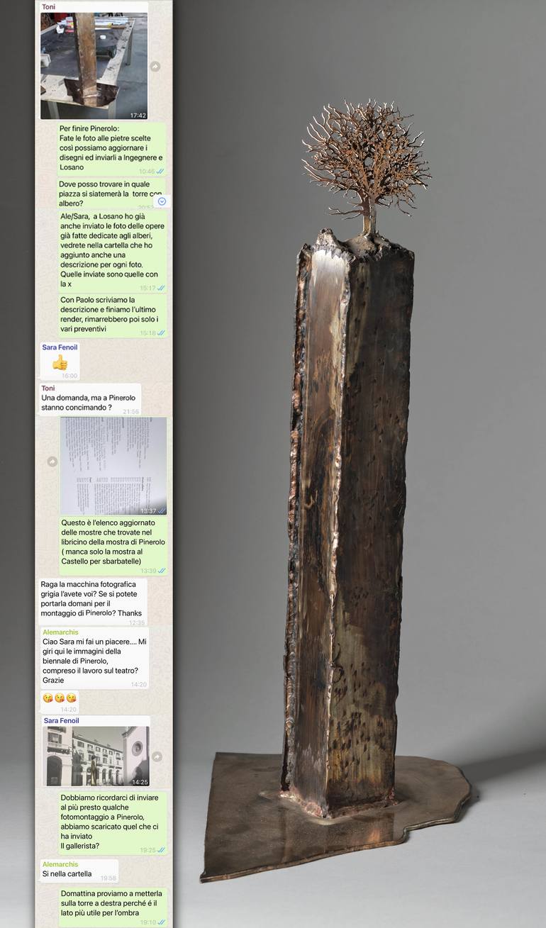 Torre albero Sculpture by Paolo Albertelli - Mariagrazia Abbaldo ...