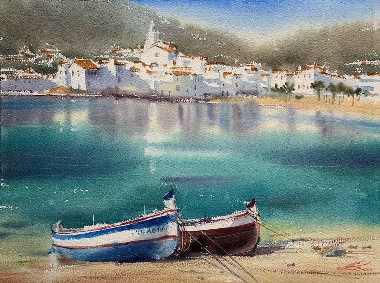 Sunny Cadaques Painting by Galina Gomzina | Saatchi Art
