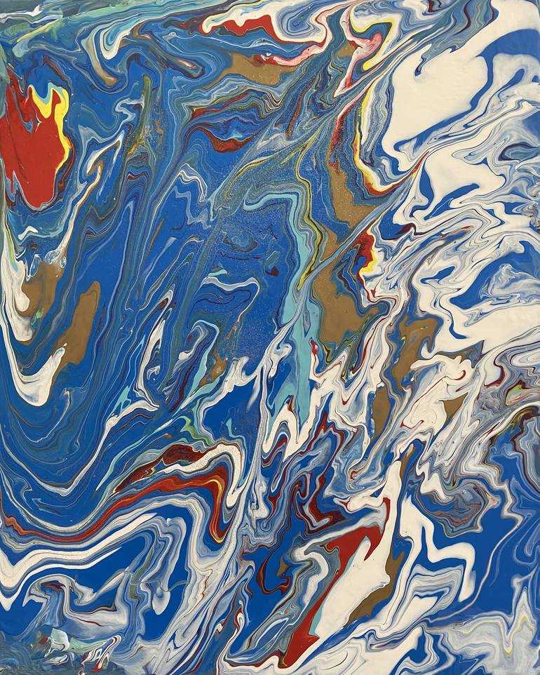 Lonely Koi Painting by Sylvia Yu | Saatchi Art