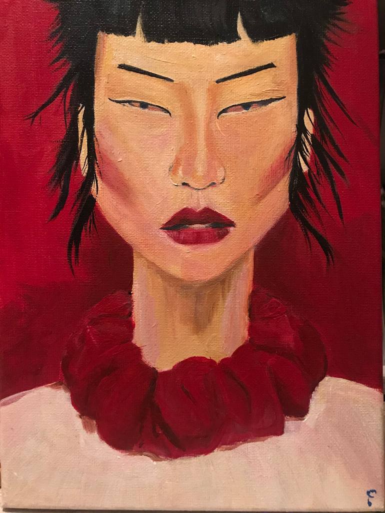 RED Painting by natia loria | Saatchi Art