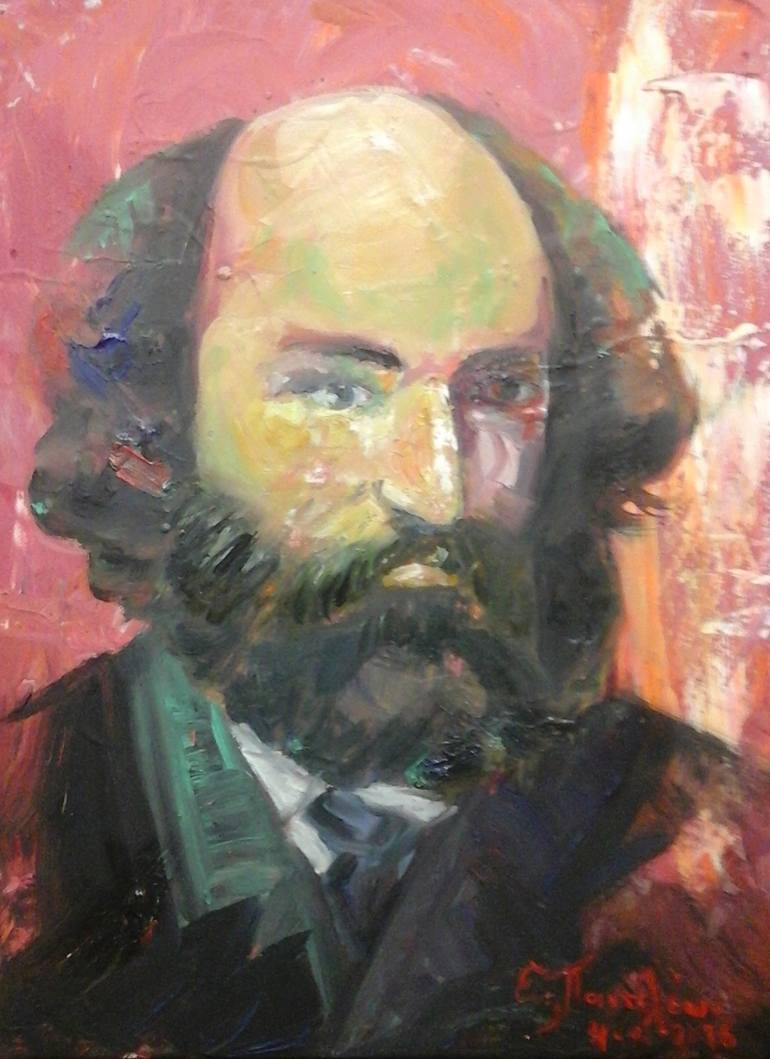 Portrait: PAUL CEZANNE (1839-1906) Painting by Evi Panteleon Painter ...