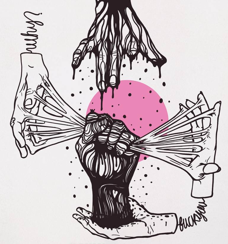 intertwined Drawing by Fabio Vido | Saatchi Art